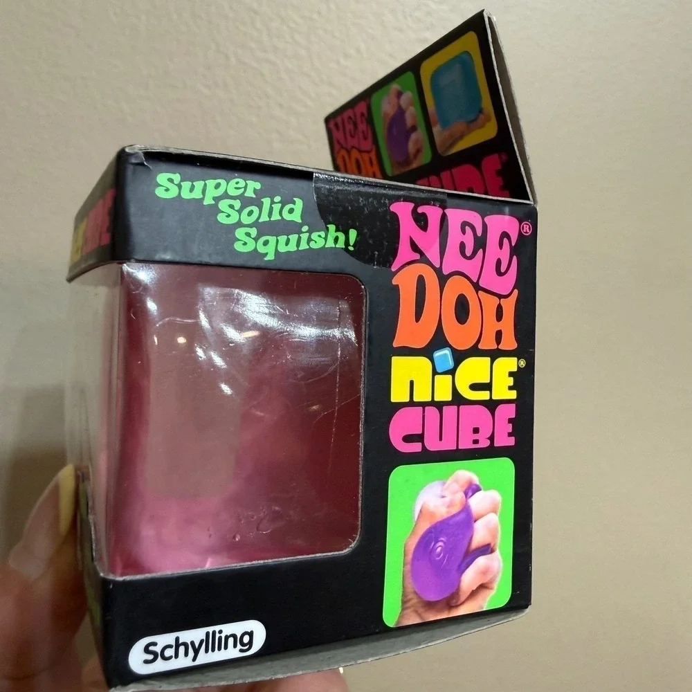 Schylling | Toys | Needoh Nice Cube Nee Doh Pink Squishy Fidget Toy ...